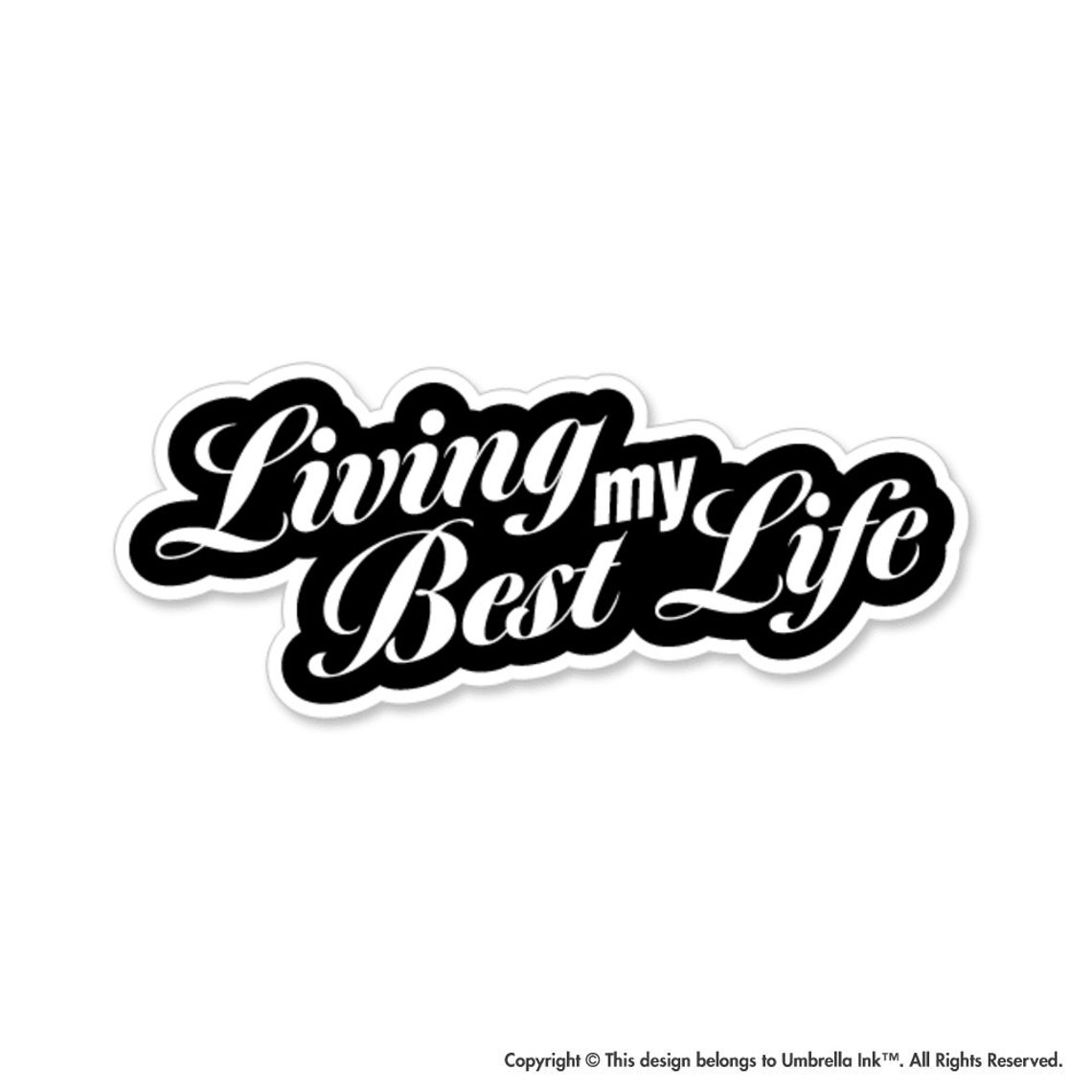 Living My Best Life Funny Sticker Cars Decals Bumper Boat - Etsy