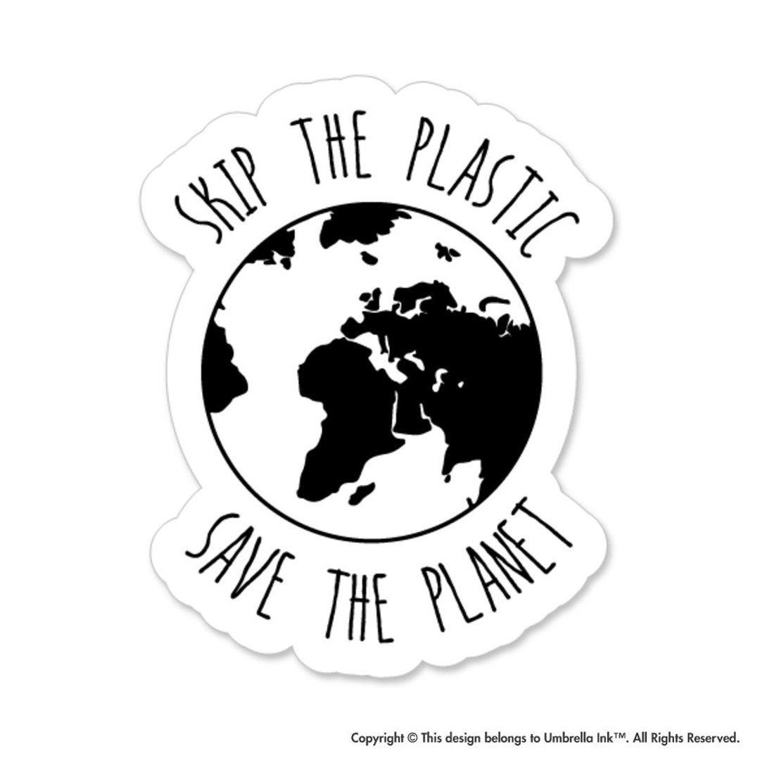 Skip the Plastic Climate Sticker Change Environment Decal Car - Etsy