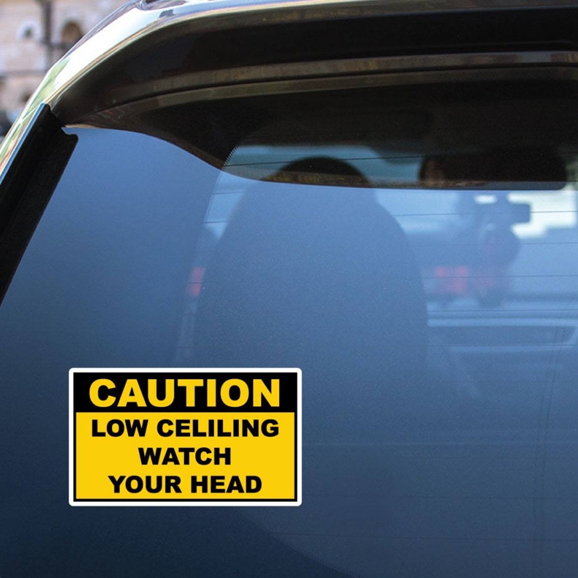 Caution Low Ceiling Work Sticker Sign Warning Decal Car Bumper - Etsy UK
