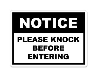 Knock First Before - Etsy UK