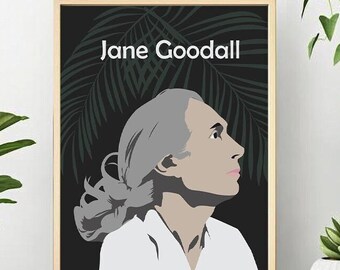 Jane Goodall Science Poster - Etsy