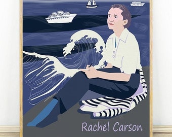 Rachel Carson Poster - Etsy UK