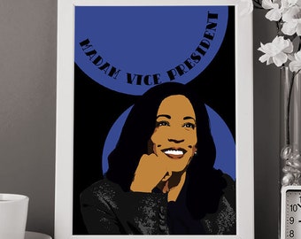 Kamala Harris Kamala Harris Wall Art Revolutionary Kamala - Etsy
