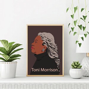 Toni Morrison Poster Toni Morrison Print Art Quote Gifts for Readers ...