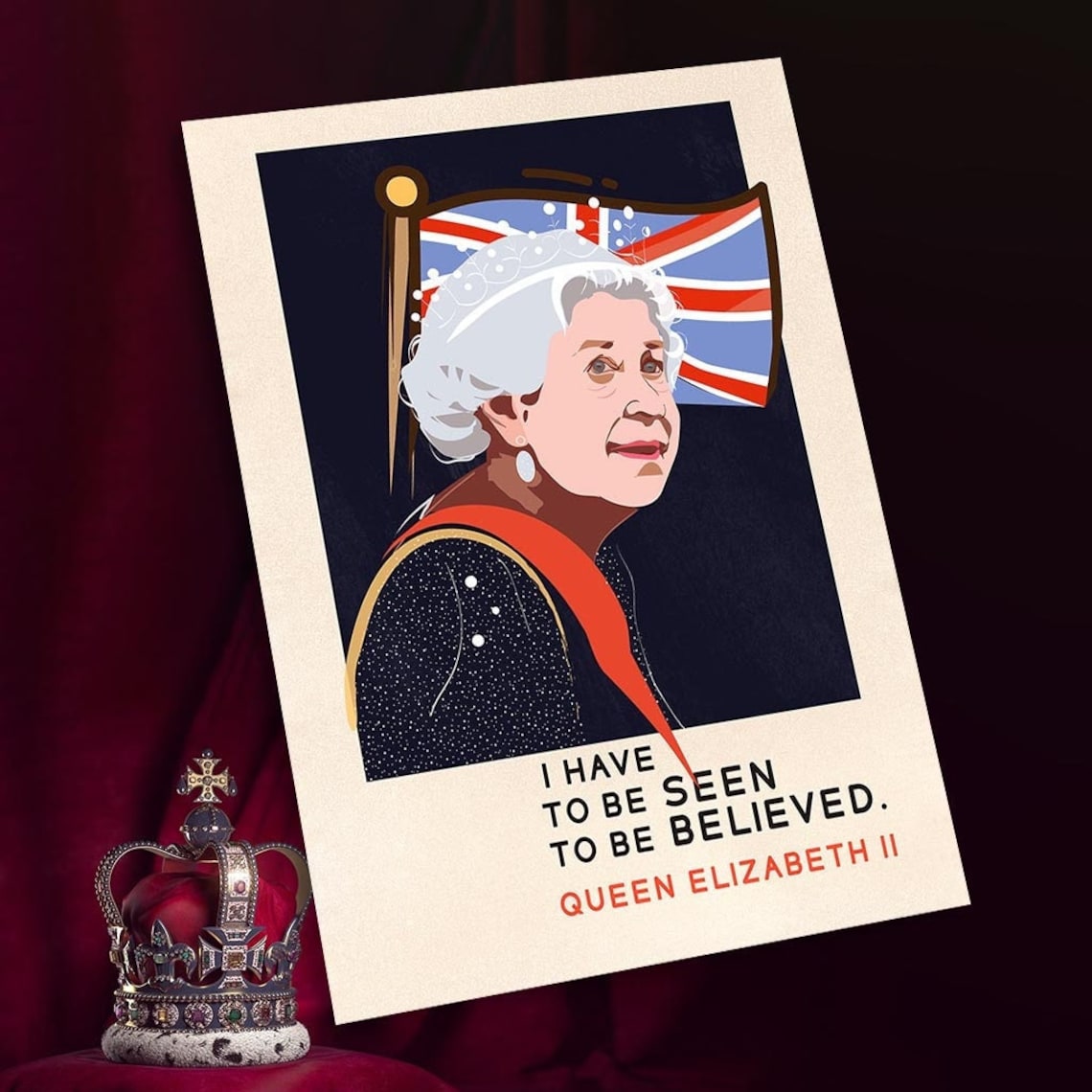 Queen Elizabeth II RIP Queen Poster Commemorative Gift - Etsy