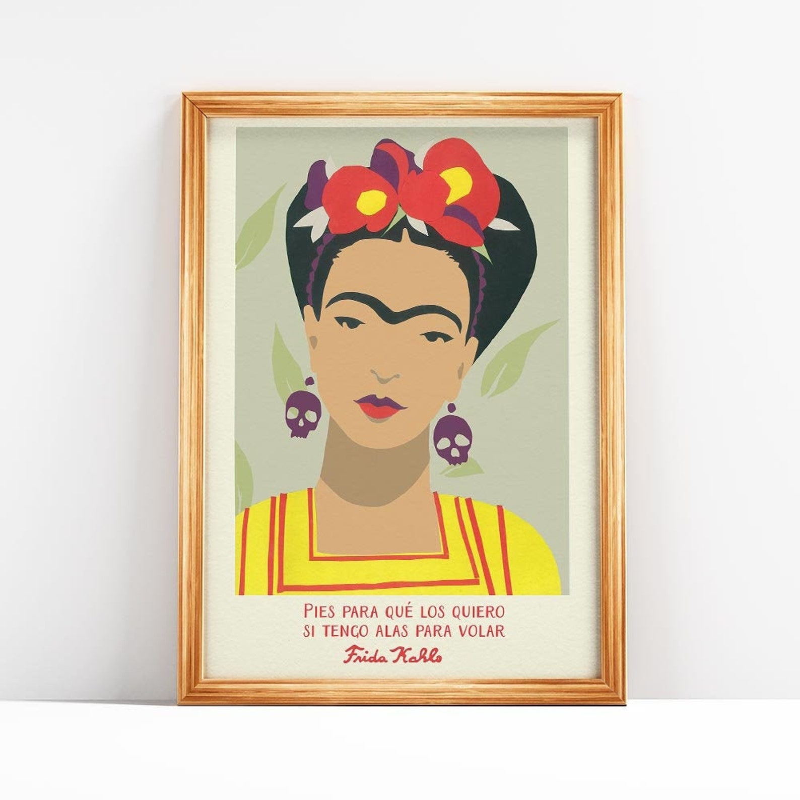 FRIDA KAHLO Print Poster Frieda Kahlo Print Quote Wall - Etsy