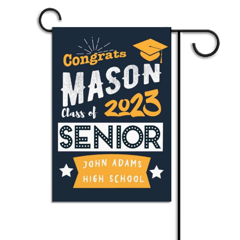 Graduation Senior Flag 2023 Personalized Flag High School Grad - Etsy