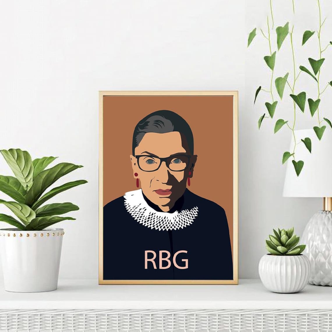 RBG Poster Print Ruth BADER GINSBURG Dissent Collar Lawyer - Etsy