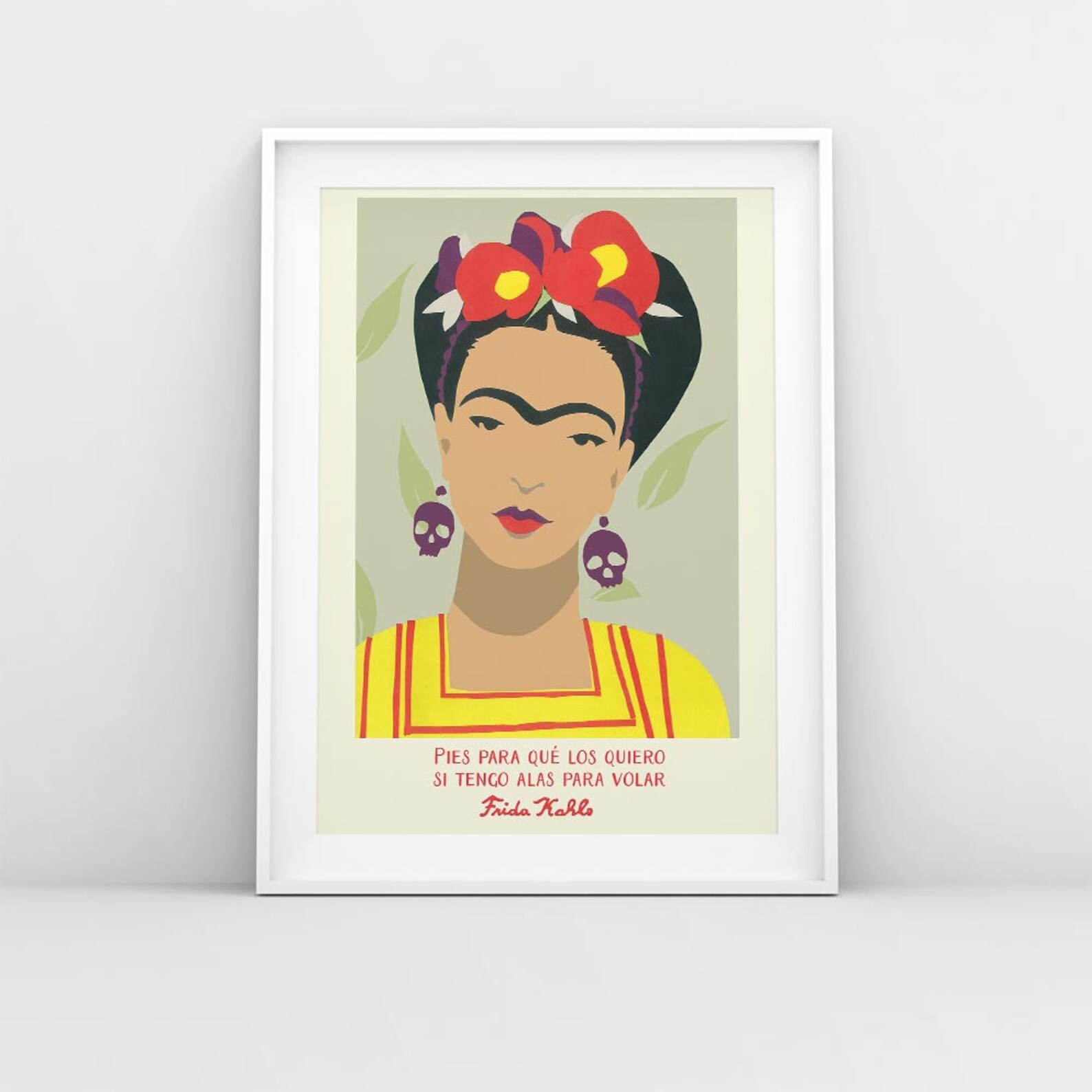 FRIDA KAHLO Print Poster Frieda Kahlo Print Quote Wall - Etsy