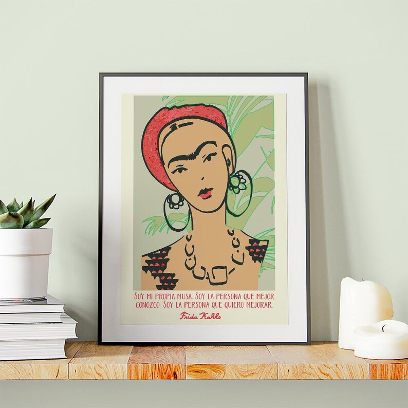 FRIDA KAHLO Quote Frieda Kahlo Print Poster Wall Art - Etsy