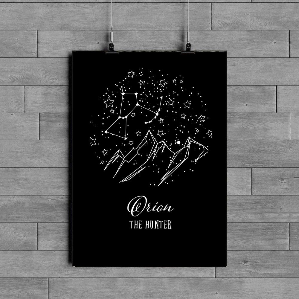 Orion Constellation Orions Belt Canvas Astronomy Print - Etsy