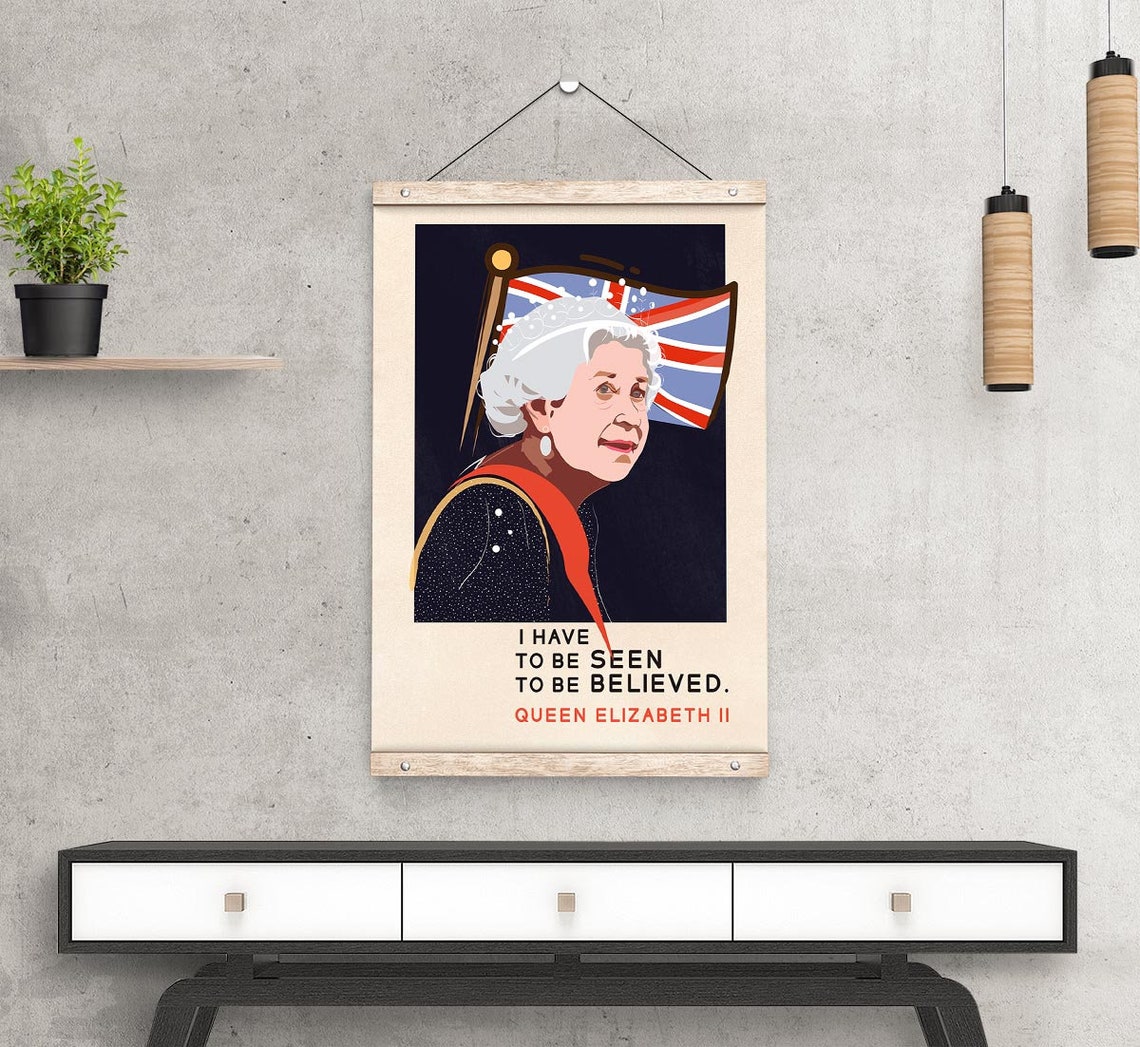 Queen Elizabeth II RIP Queen Poster Commemorative Gift - Etsy