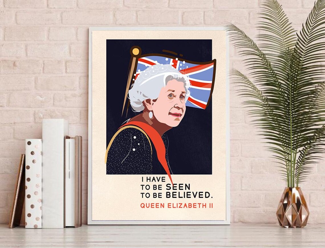 Queen Elizabeth II RIP Queen Poster Commemorative Gift - Etsy