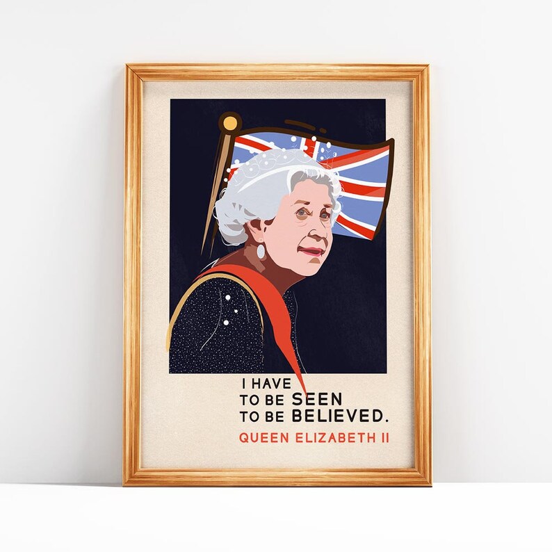 Queen Elizabeth II RIP Queen Poster Commemorative Gift - Etsy