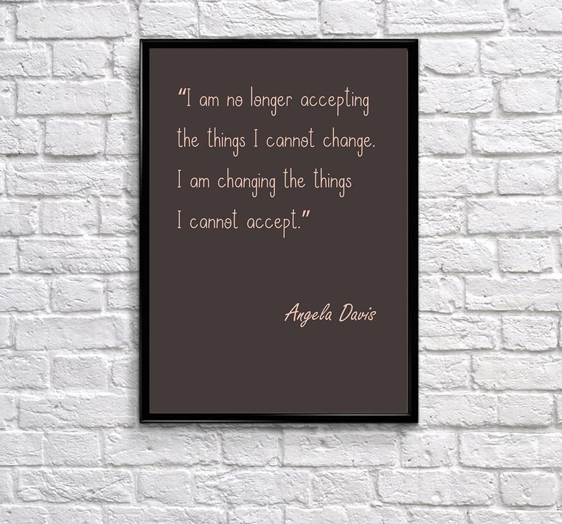 Angela Davis Poster Print Quote Set of 2 Feminism print Black | Etsy