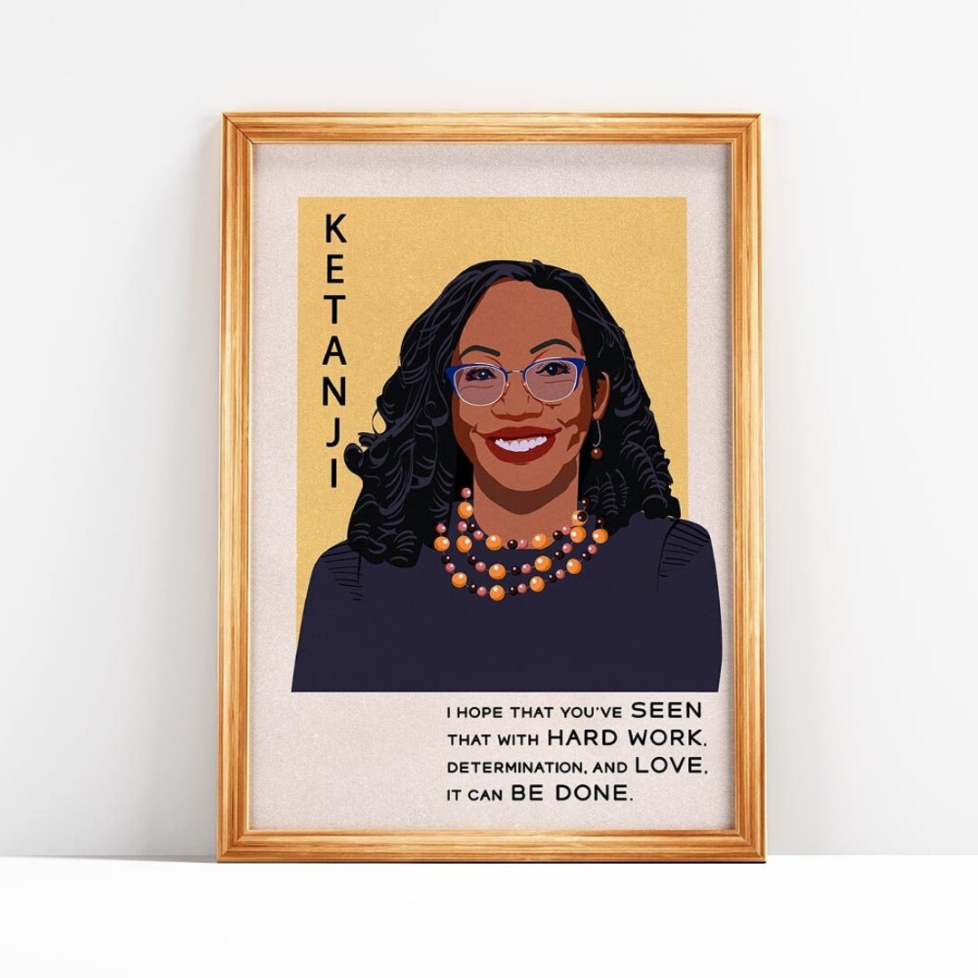 Ketanji Brown Jackson KBJ Poster Supreme Ketanji Jackson Art Lawyer ...