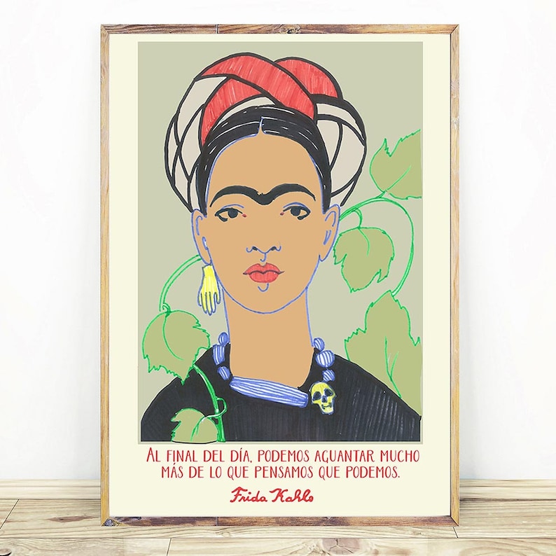 FRIEDA KAHLO Print Frida Kahlo Poster SET of 3 Quote Frieda - Etsy