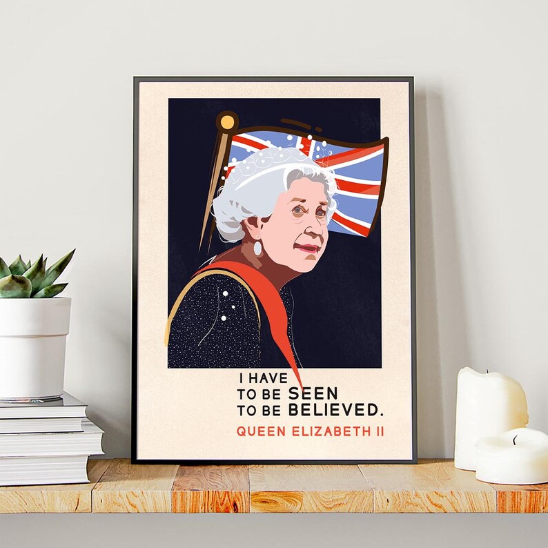 Queen Elizabeth II RIP Queen Poster Commemorative Gift - Etsy