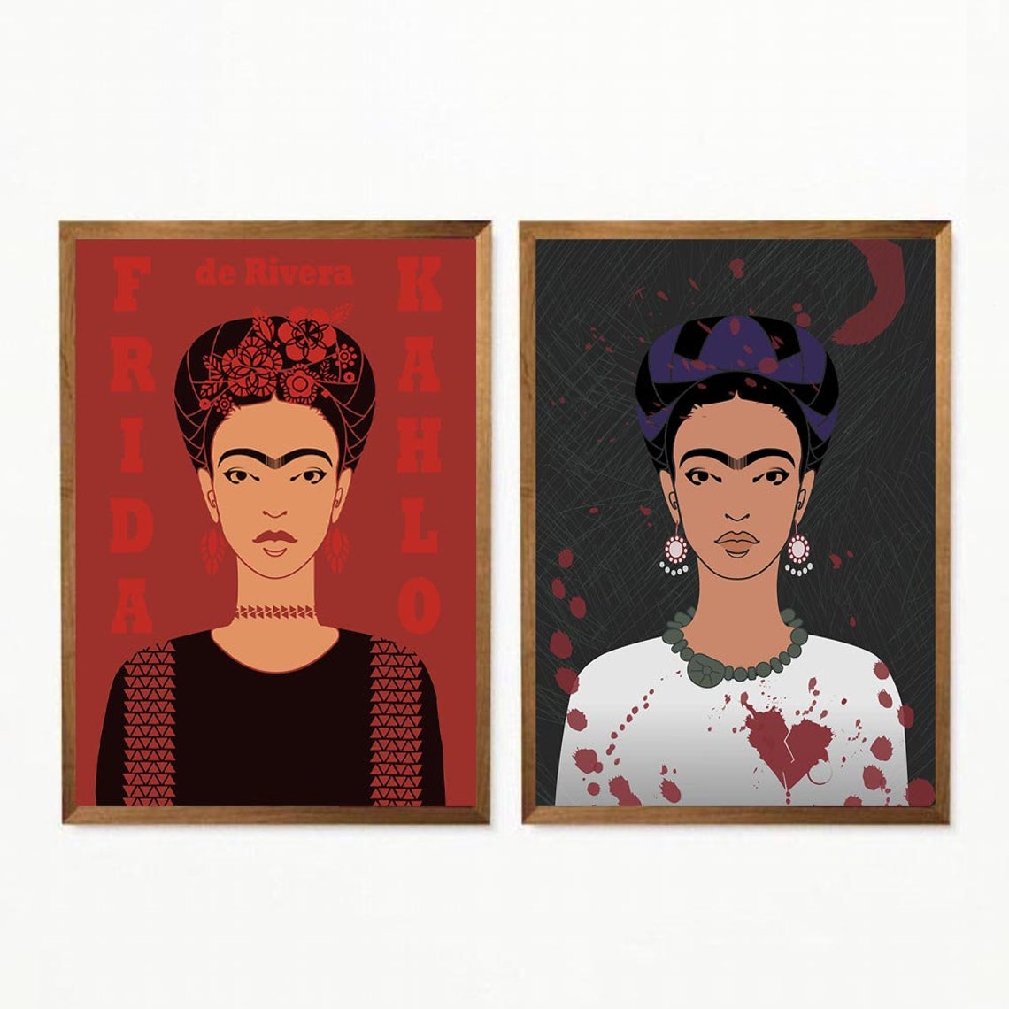 FRIEDA KAHLO Druck Frida Kahlo Poster 2er Set Spruch Frieda - Etsy ...