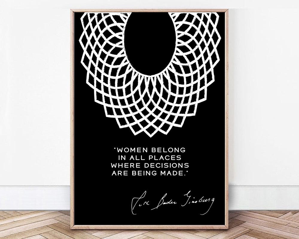 Supreme Court Ruth Bader Ginsburg Rbg Poster Print Dissent | Etsy