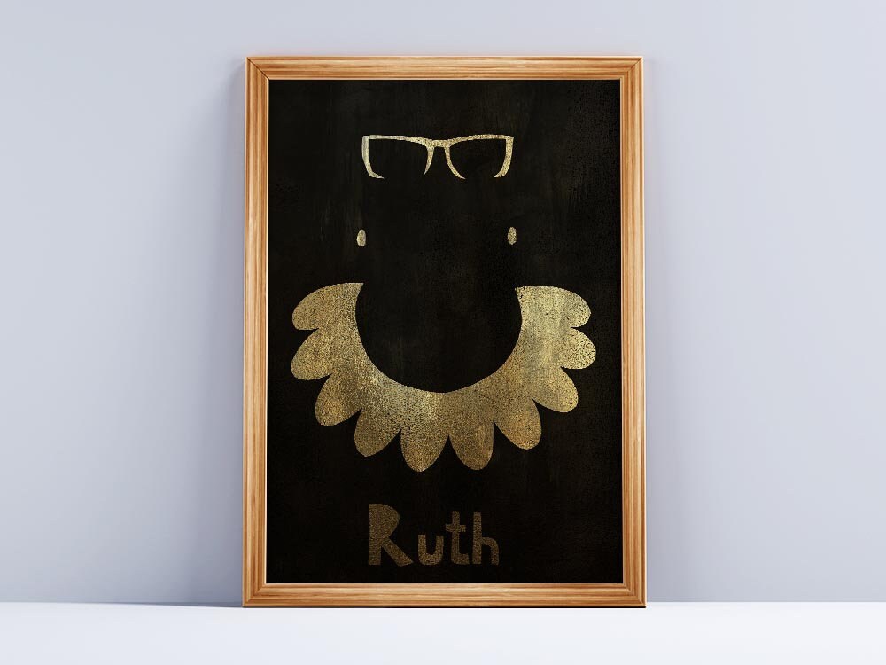 RBG POSTER Print SET of 4 Ruth Bader Ginsburg Dissent Collar - Etsy ...