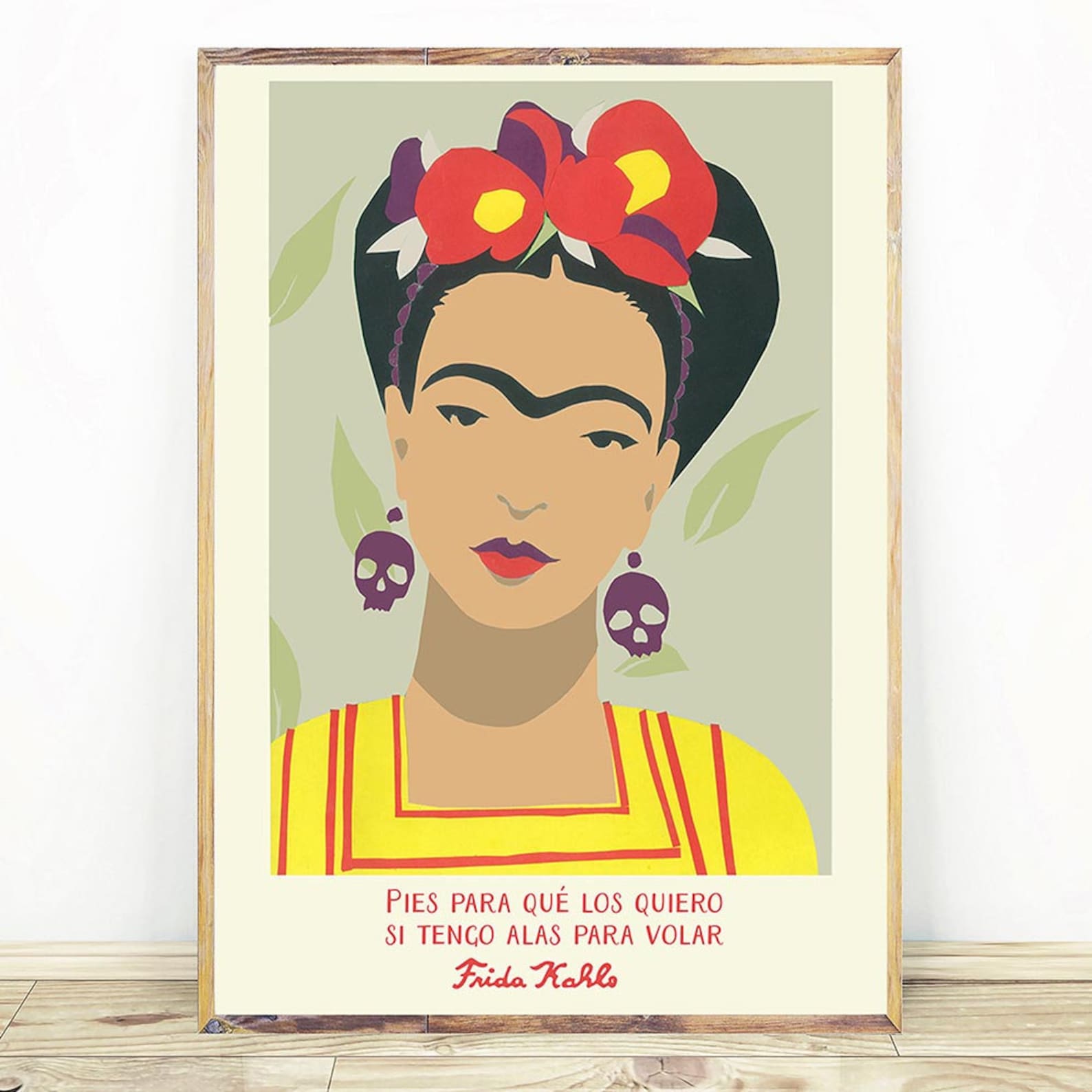 FRIEDA KAHLO Print Frida Kahlo Poster SET of 3 Quote Frieda - Etsy