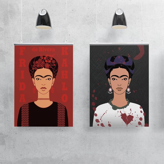 FRIEDA KAHLO Print Frida Kahlo Poster SET of 2 Quote Frieda - Etsy