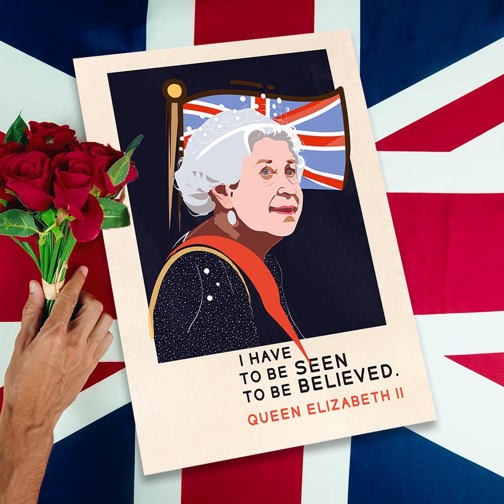 Queen Elizabeth II RIP Queen Poster Commemorative Gift - Etsy