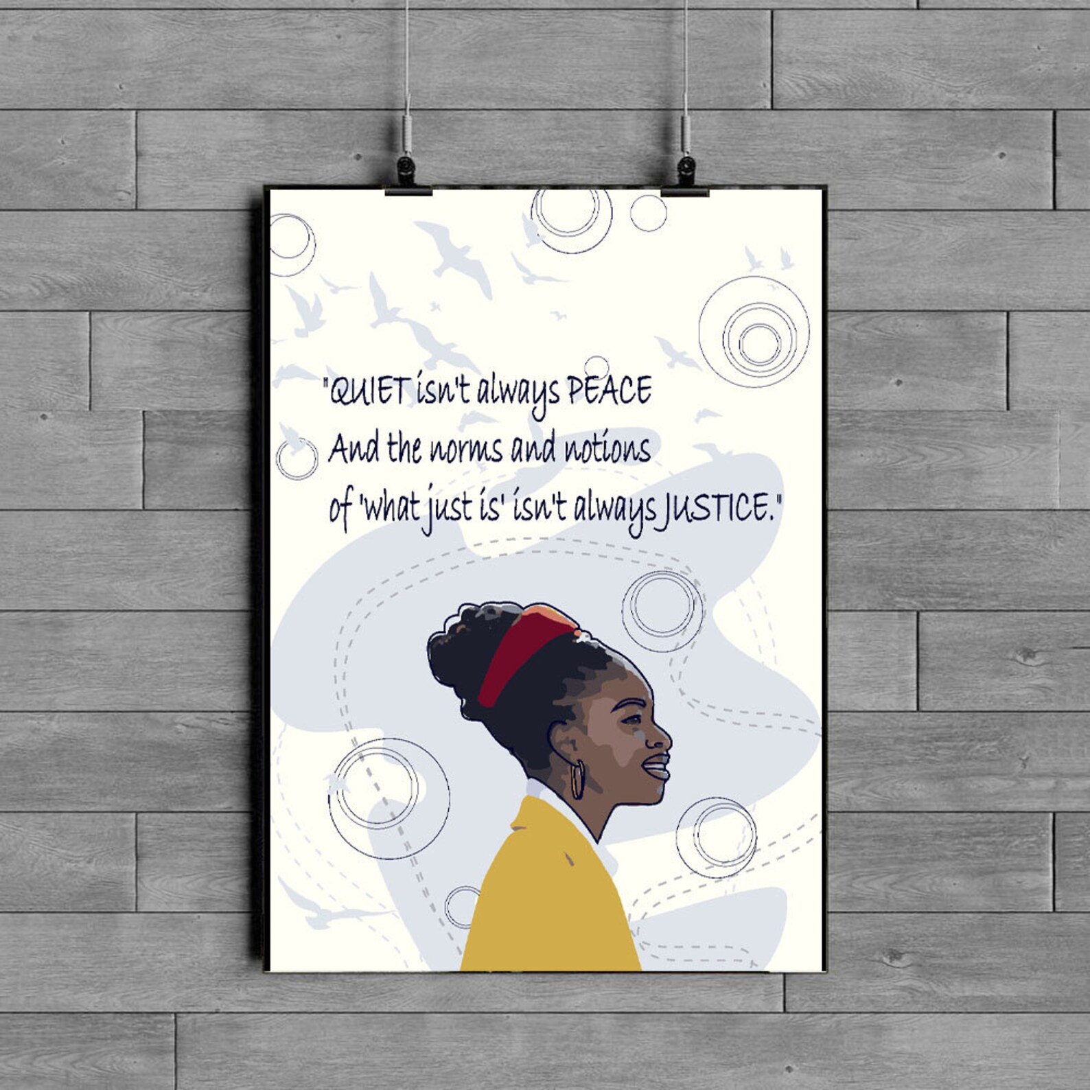 Amanda Gorman Justice Quote Poster Print "the Hill We Climb" Gorman ...