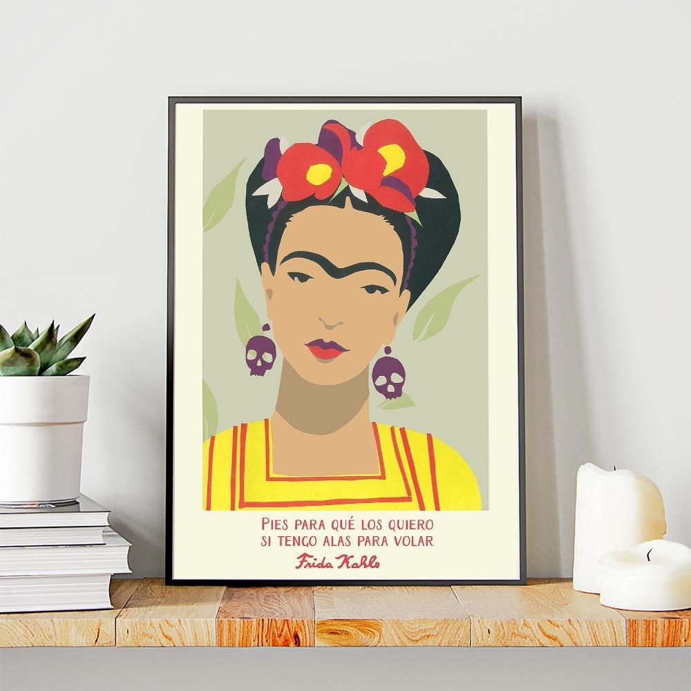 FRIDA KAHLO Print Poster Frieda Kahlo Print Quote Wall - Etsy