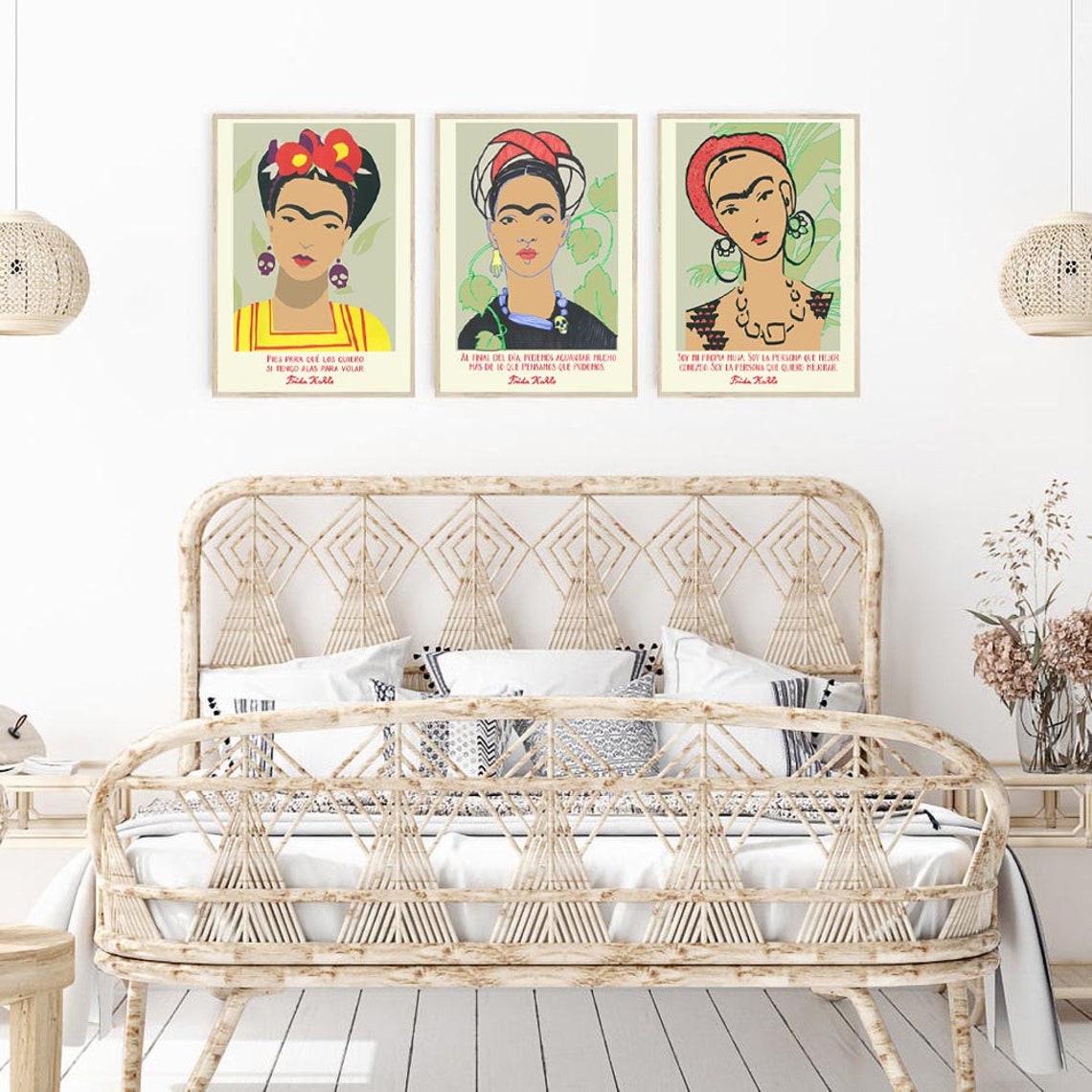 FRIEDA KAHLO print Frida Kahlo poster SET of 3 Quote | Etsy