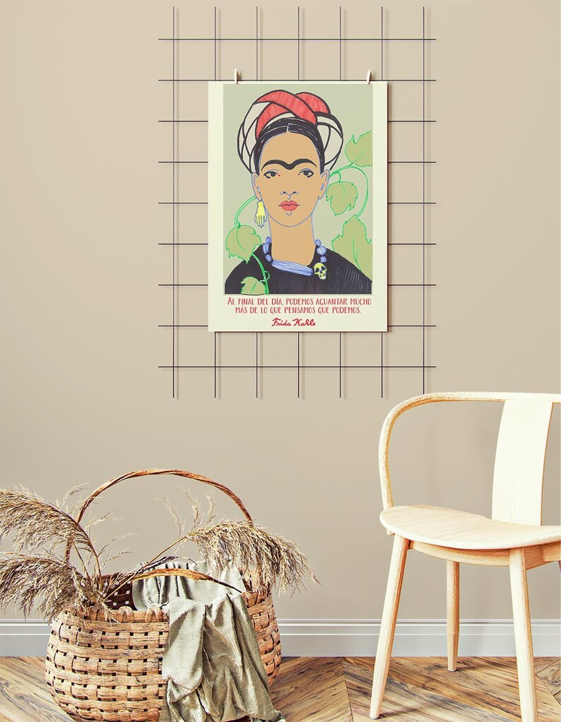 FRIDA KAHLO poster Frieda Kahlo print quote wall | Etsy