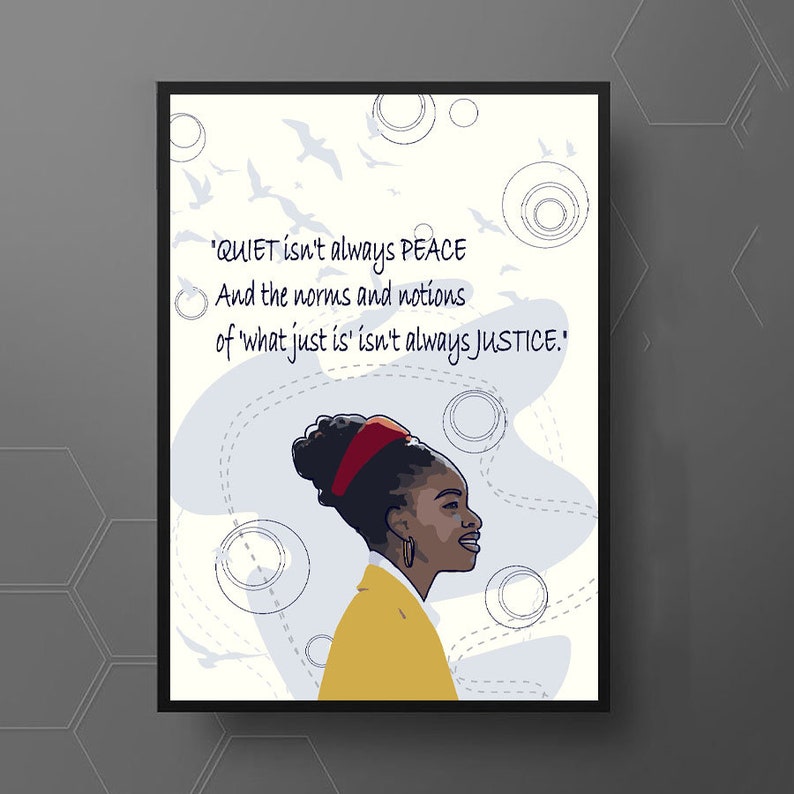 Amanda Gorman Justice Quote Poster Print the Hill We - Etsy