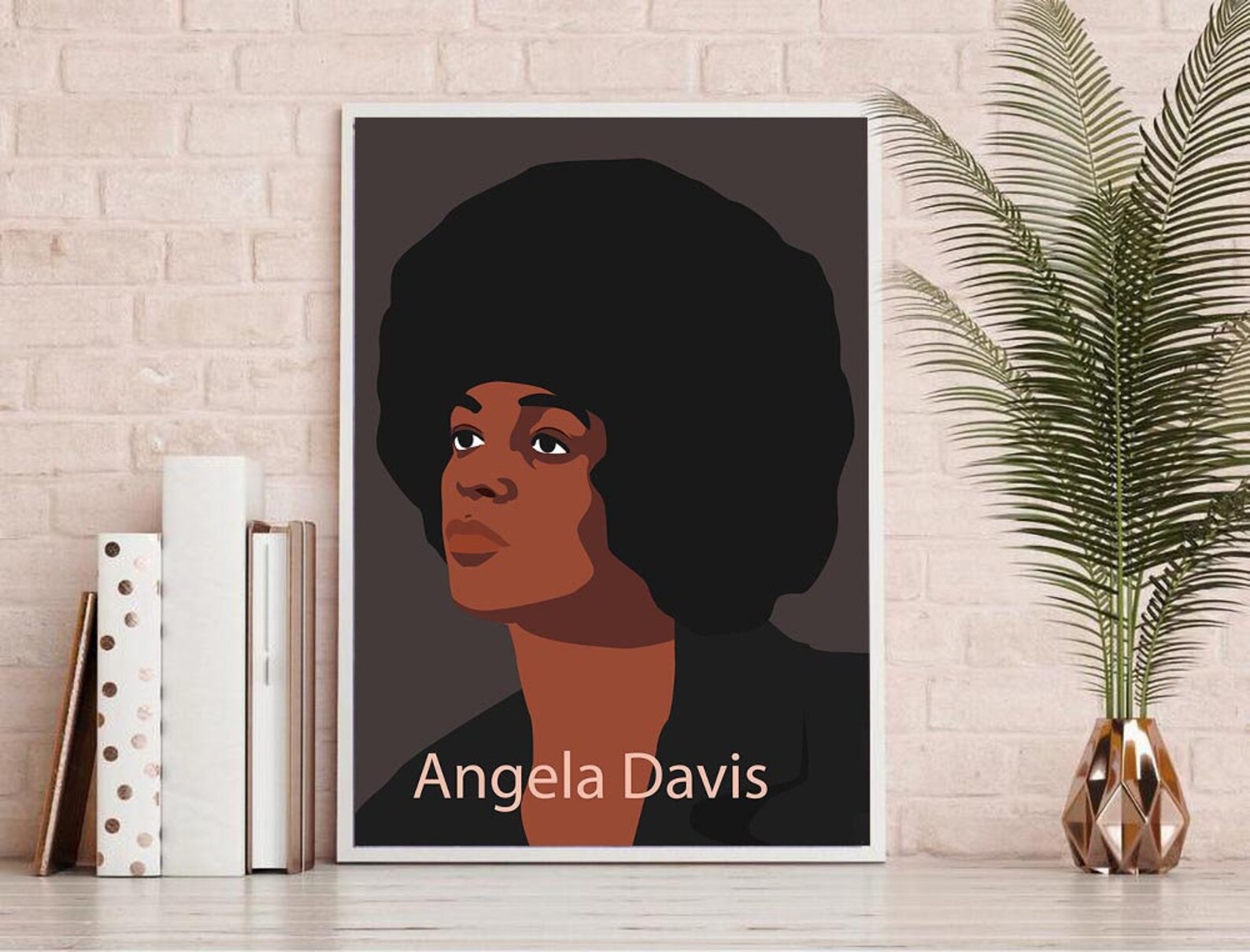 Angela Davis Poster Print Quote Set of 2 Feminism Print Black Lives ...