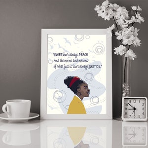 Amanda Gorman Justice Quote Poster Print "the Hill We Climb" Gorman ...