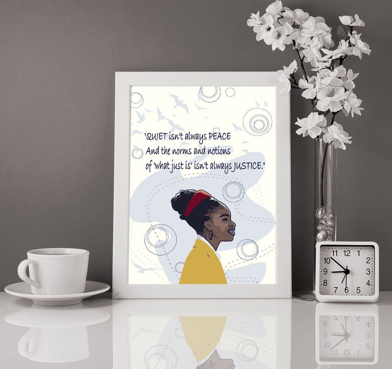 Amanda Gorman Justice Quote Poster Print the Hill We - Etsy