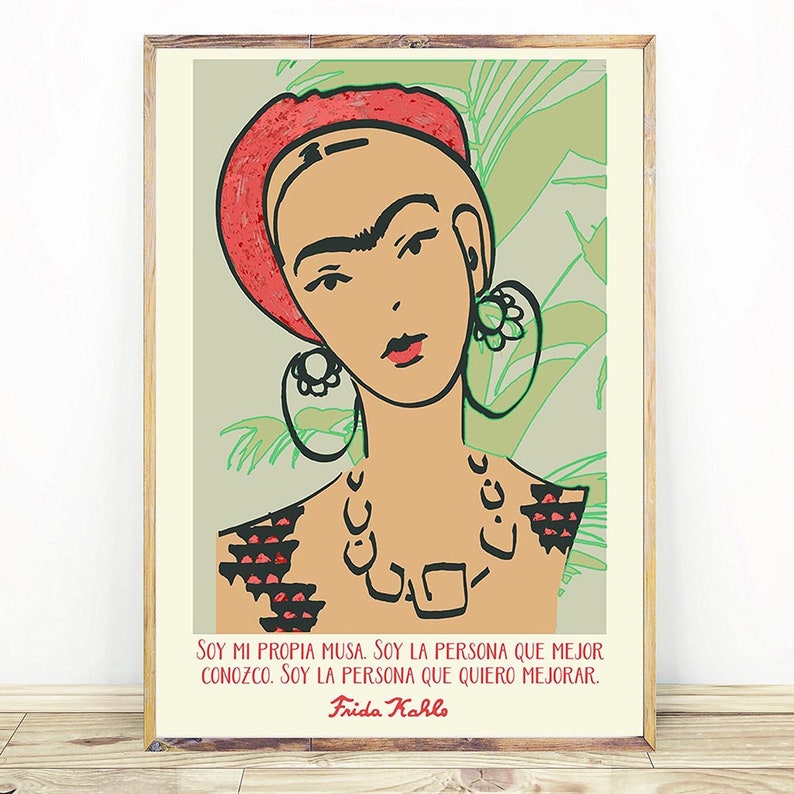 FRIEDA KAHLO Print Frida Kahlo Poster SET of 3 Quote Frieda - Etsy