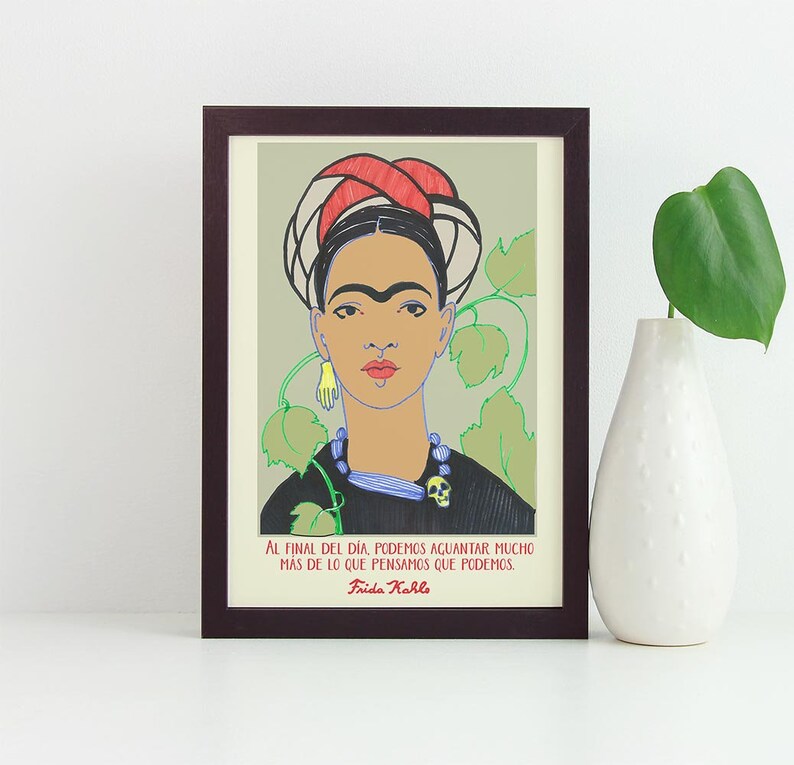 FRIDA KAHLO Poster Frieda Kahlo Print Quote Wall - Etsy