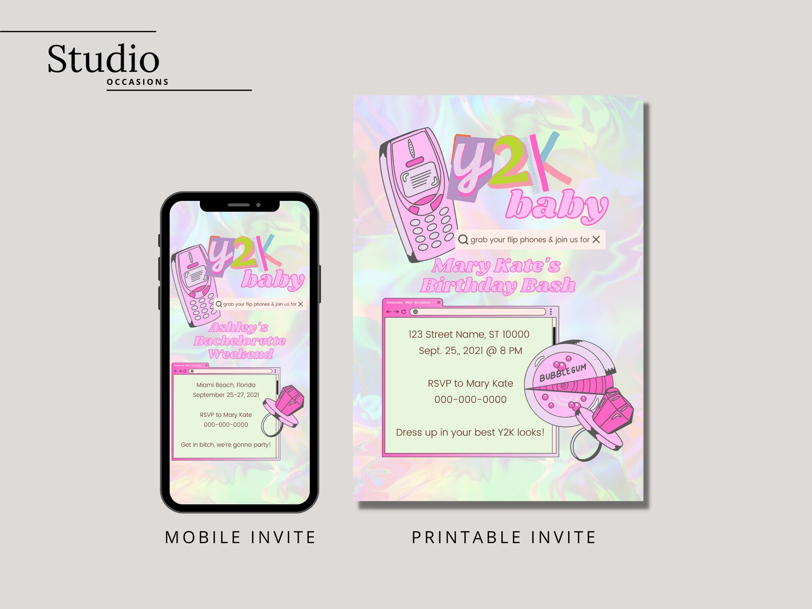 Y2K Birthday Party Invitation Template 2000s Birthday & - Etsy