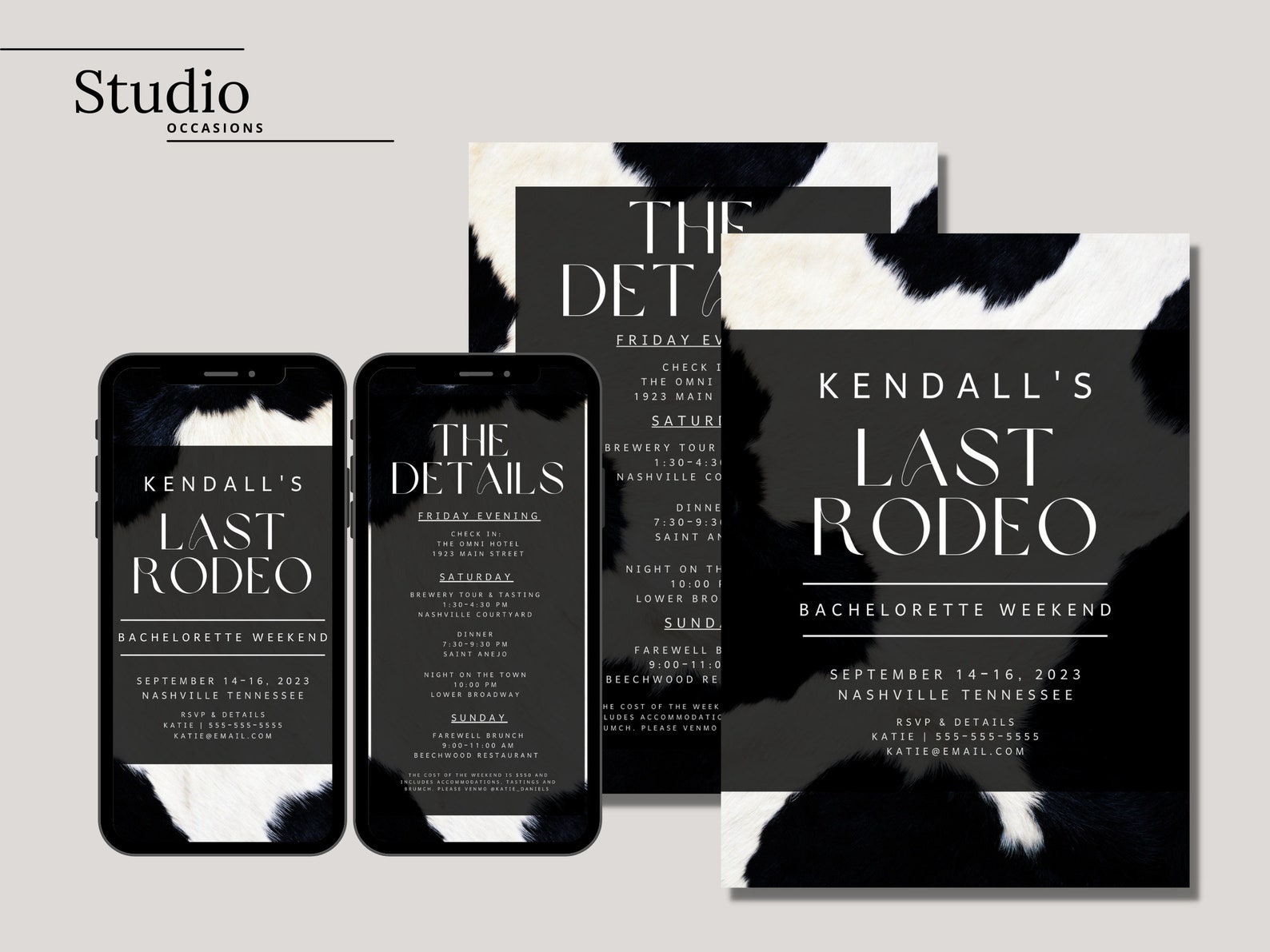 Last Rodeo Bachelorette Invitation Template | Cowgirl Bachelorette ...