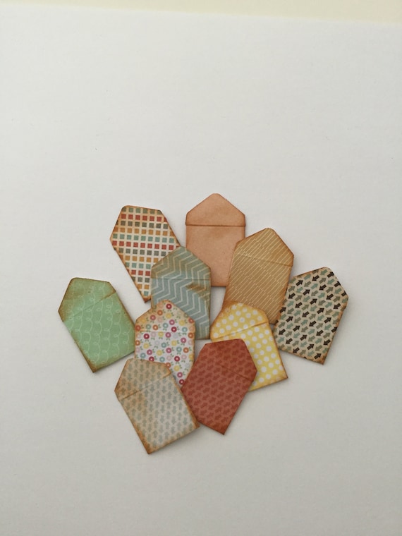 Set of Ten Mini Square Envelopes Junk Journaling - Etsy