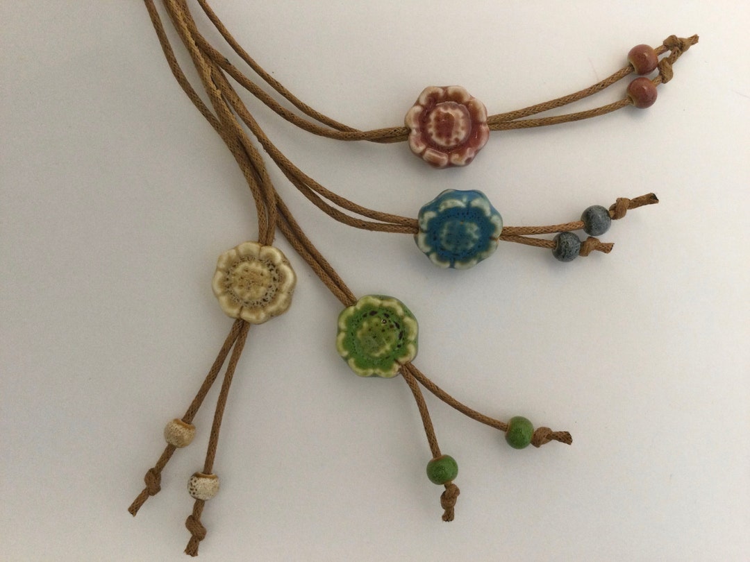 Beaded journal closure, handmade ceramic beaded journal closure ...