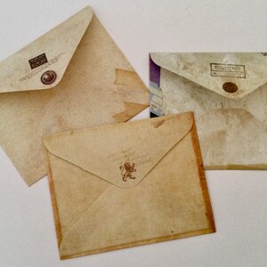 Junk Journal Envelopes, Journal Ephemera, Mini Retro Envelopes, Pockets ...