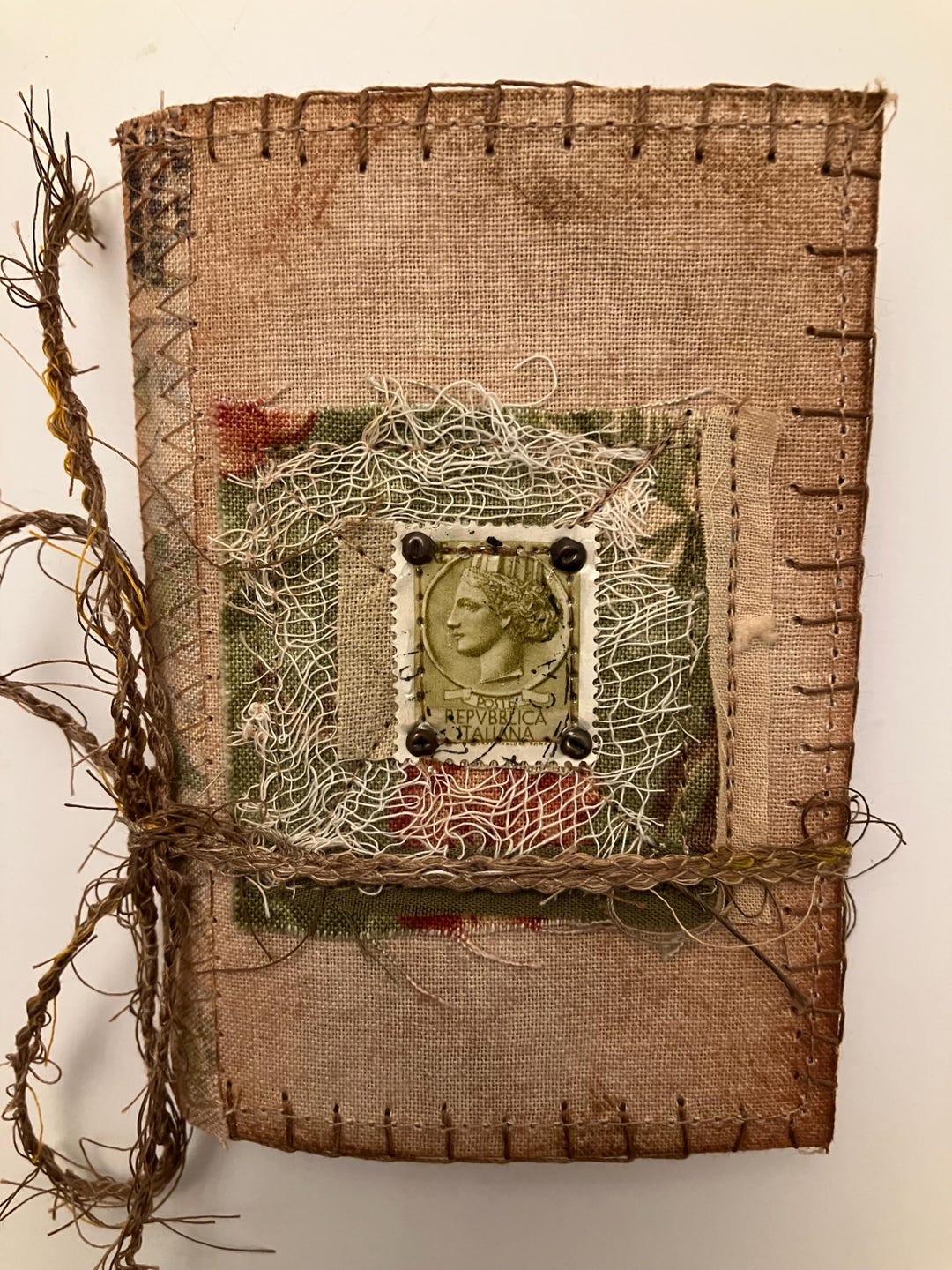 Vintage Styled Handmade Miniature Journal, Pocketbook, Blank Mini ...