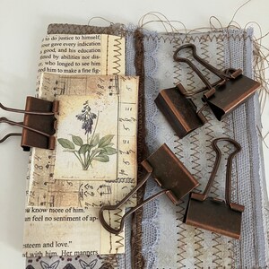 Bronze Fold Back Clips, Medium Metal Bulldog Clip, Paper Clips, Journal ...