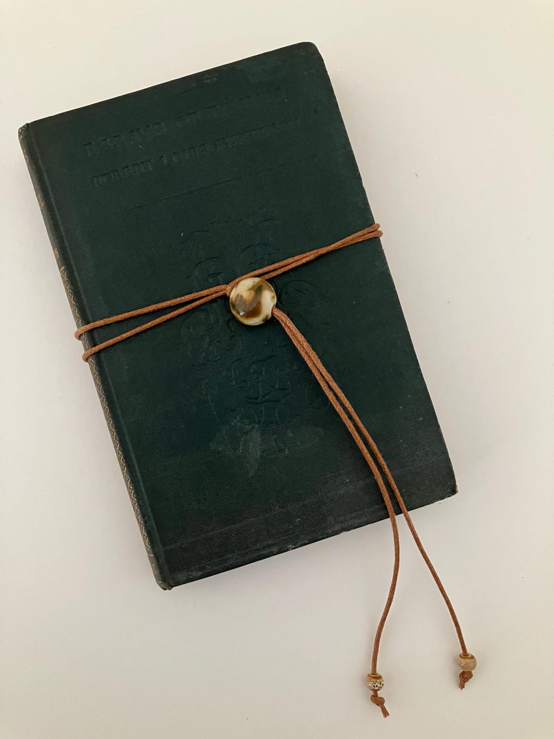 Handmade Ceramic Beaded Journal Closure: Adjustable Planner Closure ...