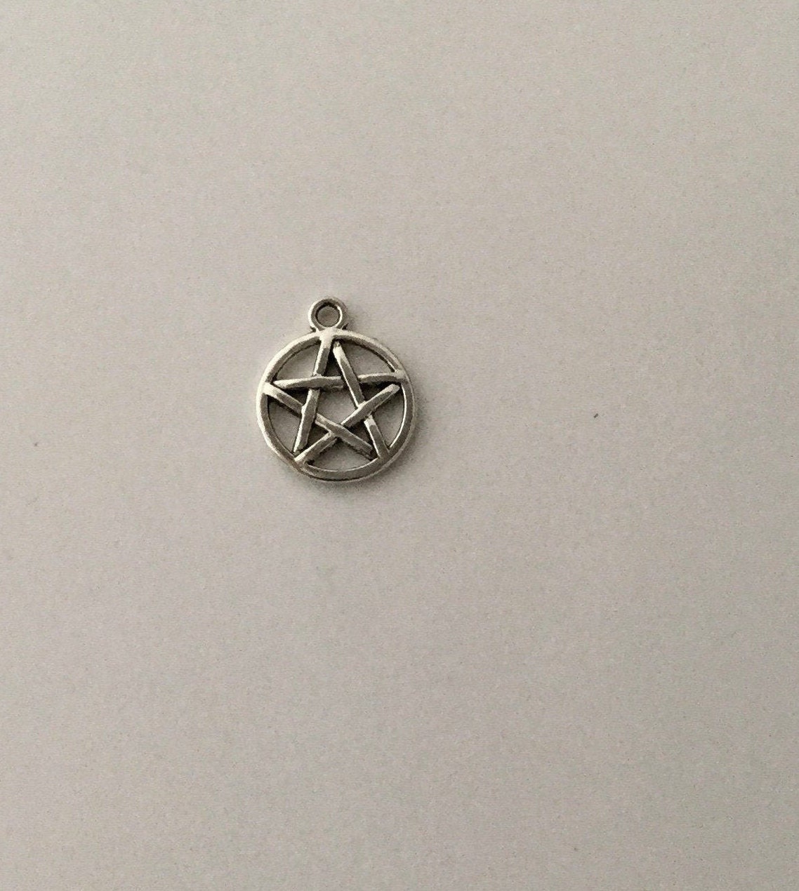 One Silver Toned Pentacle Charm for Halloween Junk Journals - Etsy