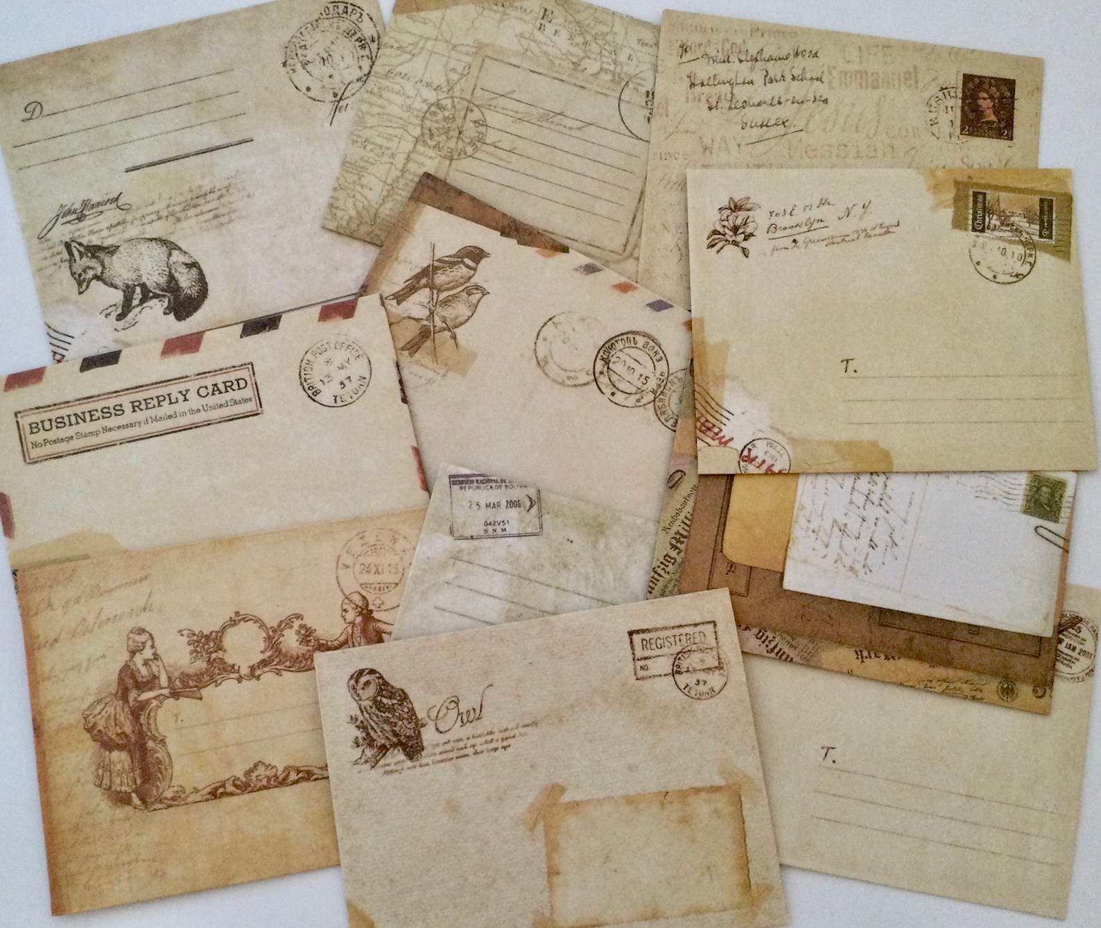 Junk Journal Envelopes Journal Ephemera Mini Retro - Etsy Australia