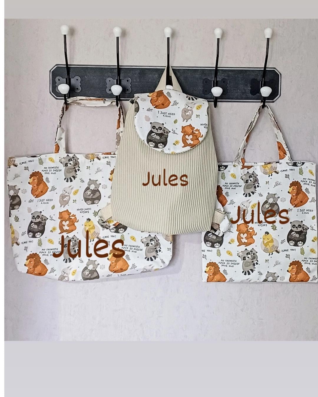 Sac à dos enfant personnalisé, sac à dos maternelle et ses tote bag ...