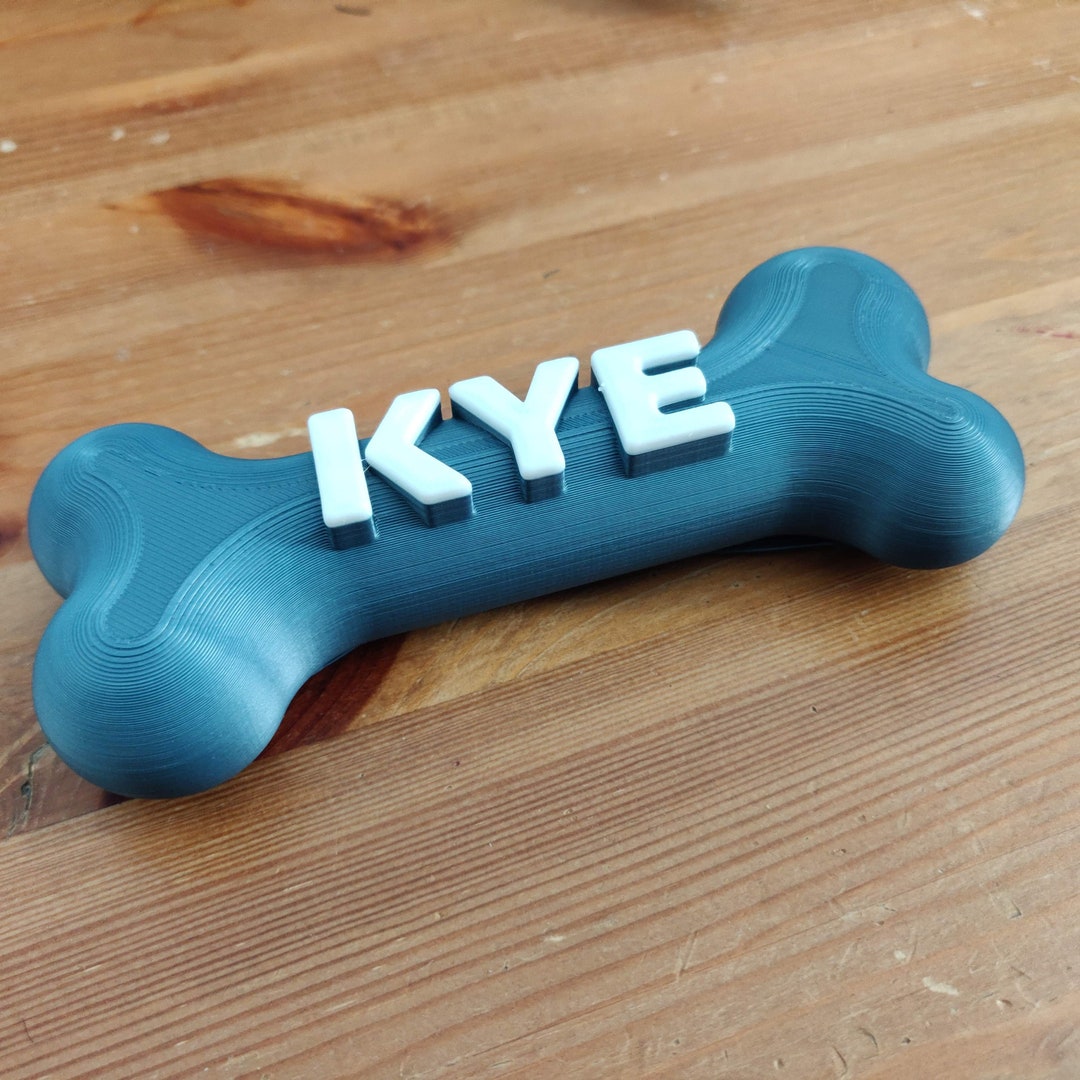 Personalised Dog Bone and Stand - Etsy